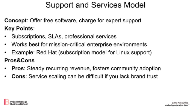 Open-Source Business Models presentation imperial | PDF