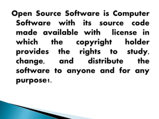 Open source software | PPT