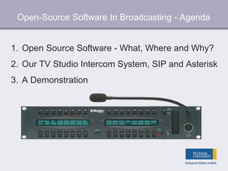 SMPTE Toronto Presentation - Open-Source Software In Broadcasting: The ...