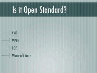 Open Standard | PDF