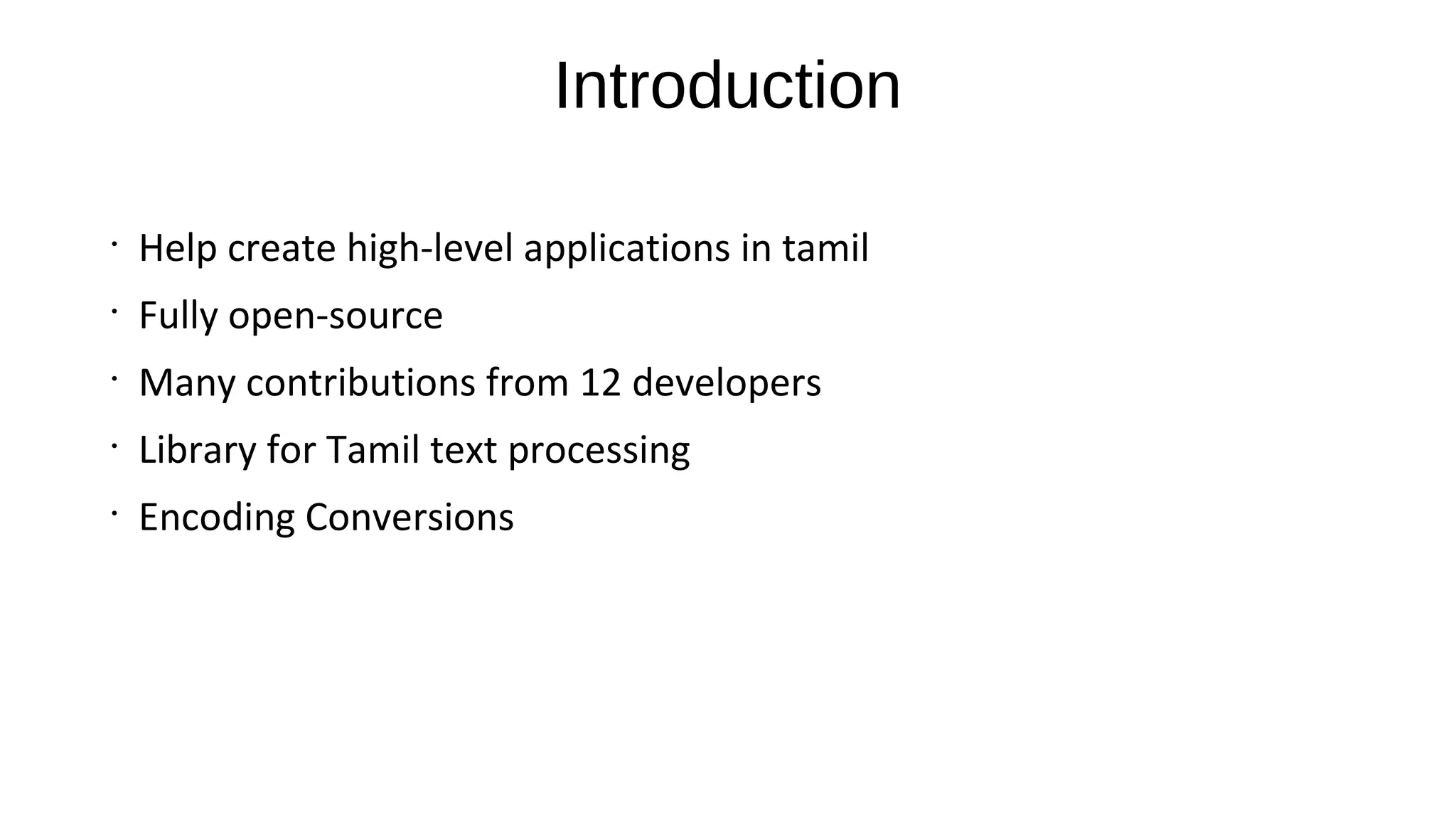 Growth and evolution of Open-Tamil | ODP