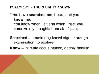 Open to God, Psalm 139 | PPTX