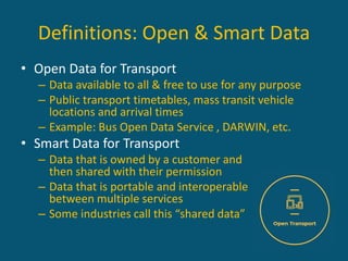 The Open Transport Initiative "Munch & Learn" presentation to Rail ...