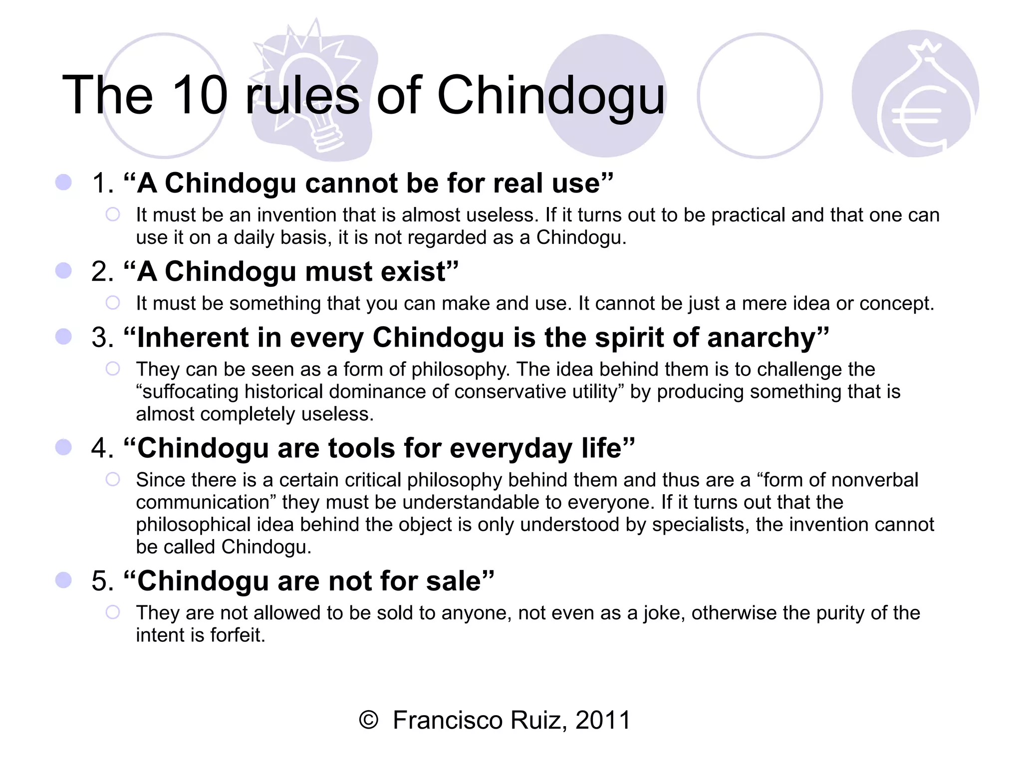 Open 2011 - Creativity Workshop - Chindogu-The Japanese Art of ...