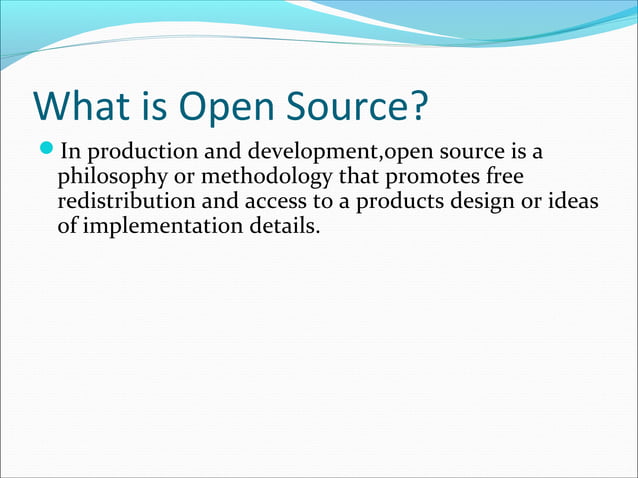 Open Source Technology | PPT | Shareware and Freeware | Computer ...
