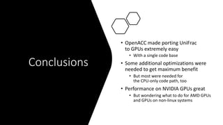 Accelerating microbiome research with OpenACC | PPT