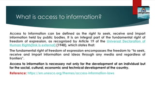What is access to information? | PPTX