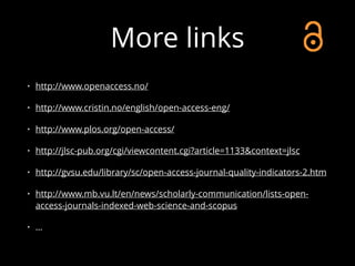 Open Access Publishing at IDI NTNU | PPT
