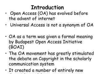 Open access and copyright | PPT