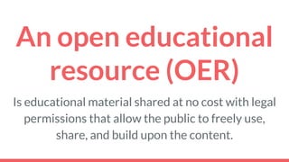 Open Access & Open Educational Resources | PDF | Online Education ...