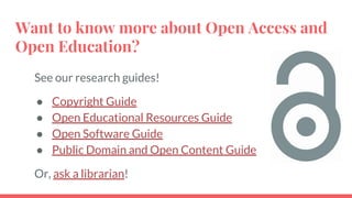 Open Access & Open Educational Resources | PDF | Online Education ...