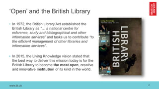 Open access at the British Library | PPTX