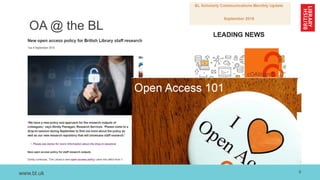 Open access at the British Library | PPTX