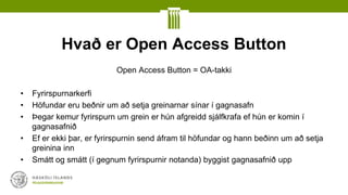 Open Access Button | PPT