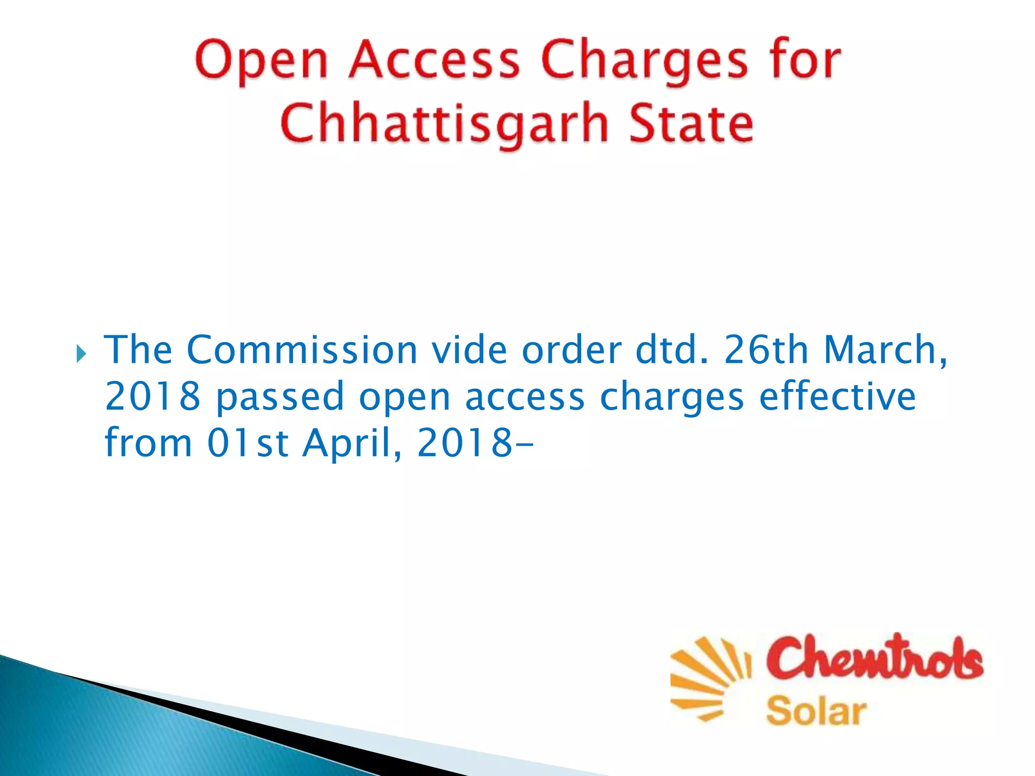 Open access charges chhattisgarh | PPTX