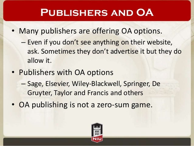 Open Access What and How in a Nutshell