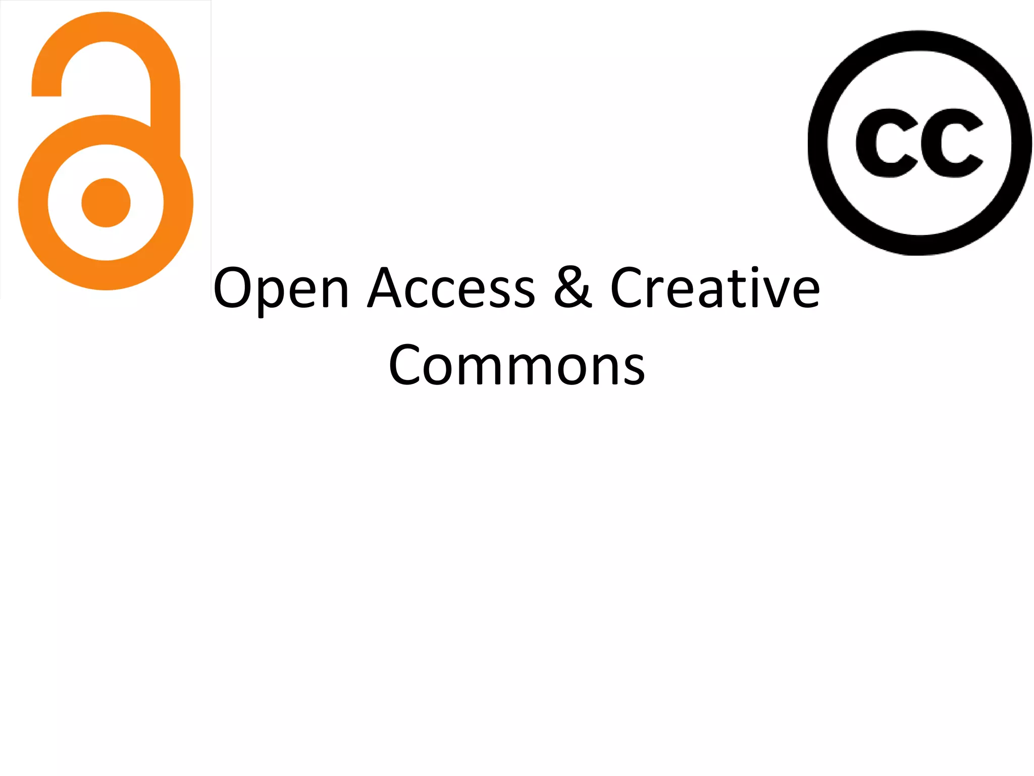 Open access & creative commons | PPT