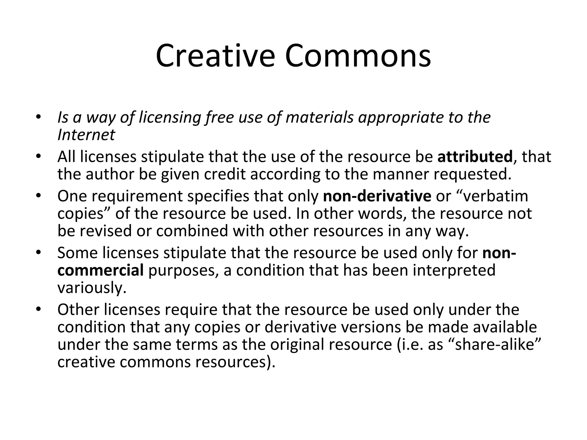 Open access & creative commons | PPT