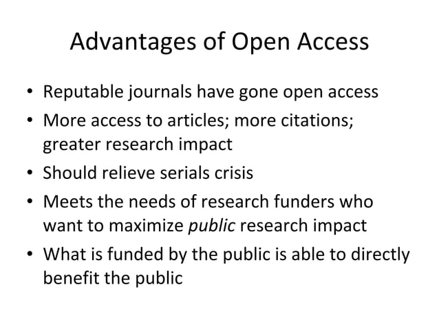 Open access & creative commons | PPT