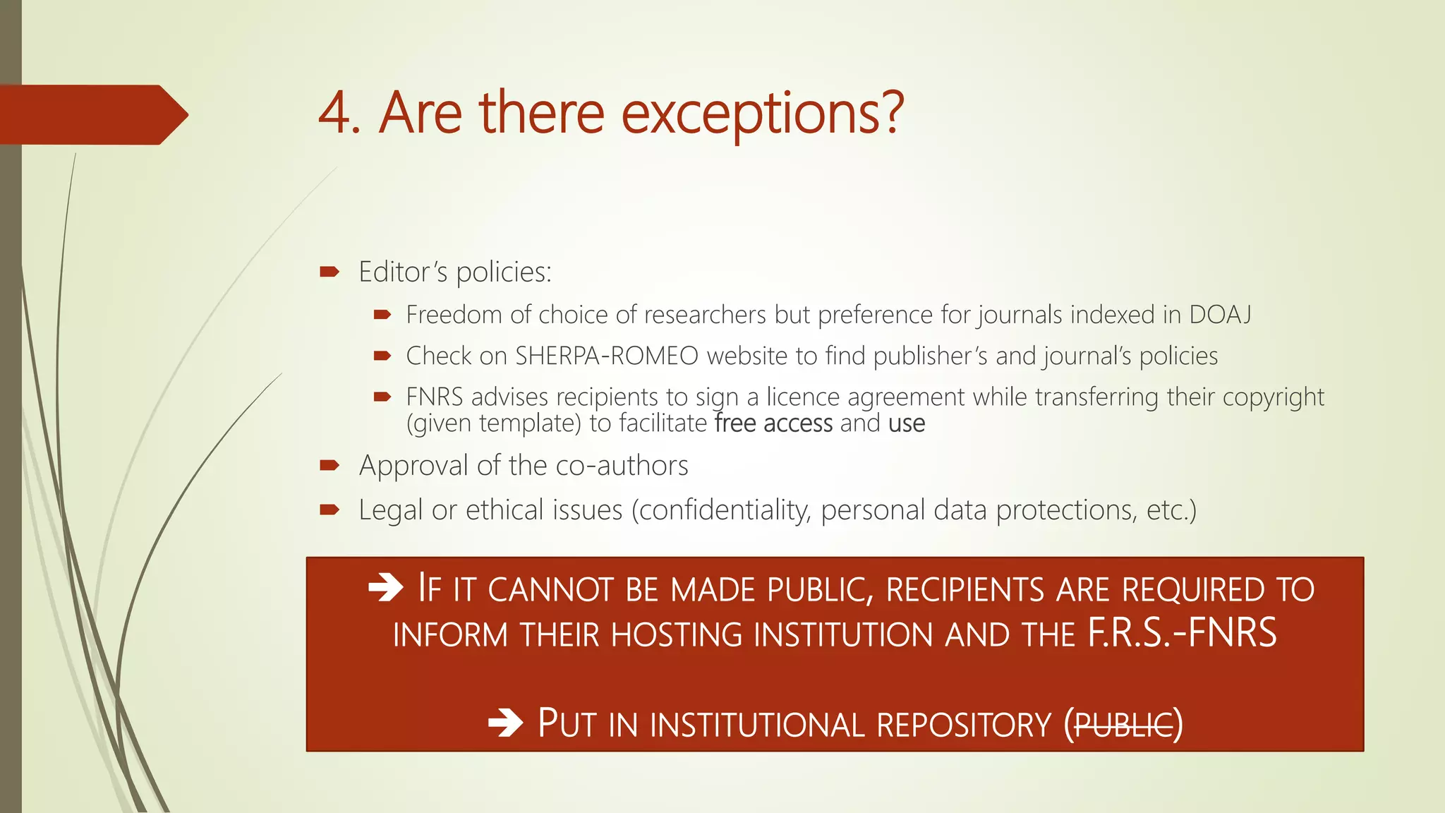 Open access requirements F.N.R.S. | PPT Open access requirements F.N.R.S. | PPT