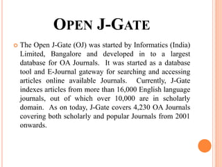 Open Access Initiatives | PPTX