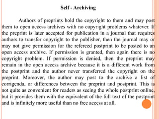 Open Access Initiatives | PPTX