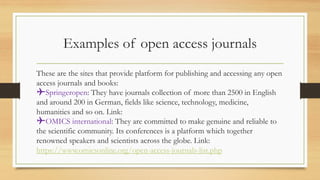 Open access journals | PDF