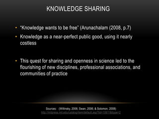 Open Access and Knowledge Sharing | PPT