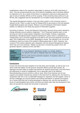 Open Access Pathfinder Case Study - Lincoln | PDF