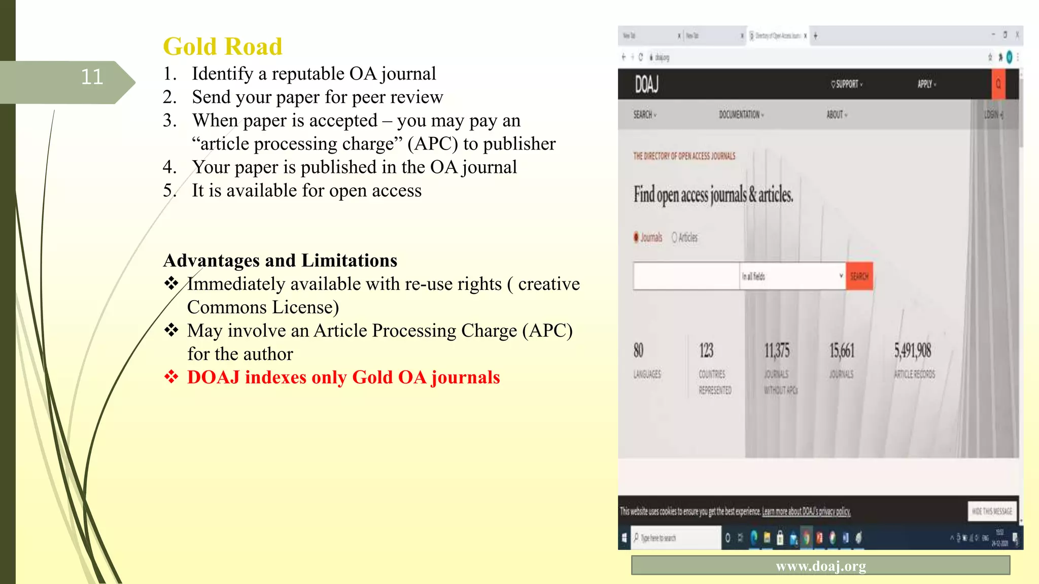 Open access publishing | PPTX