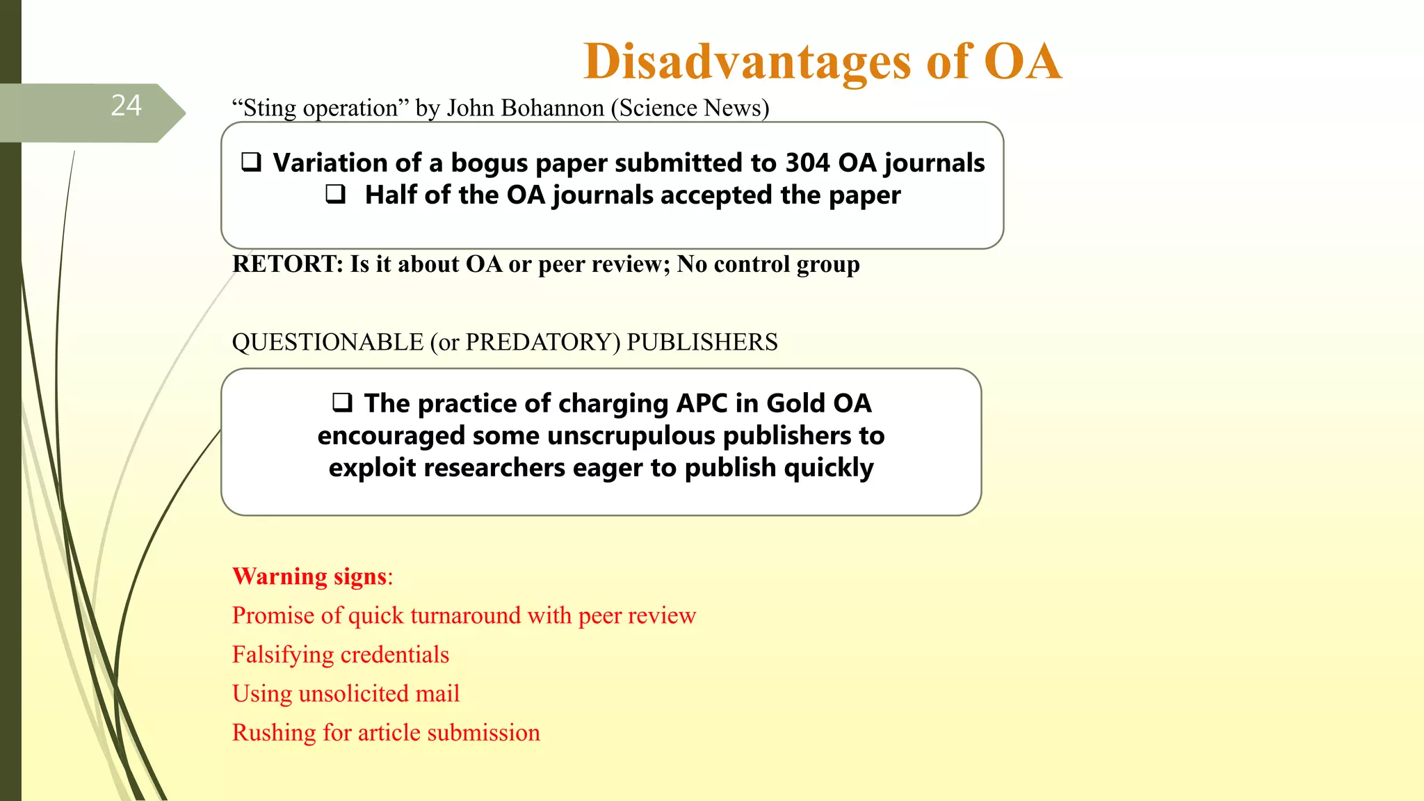 Open access publishing | PPTX