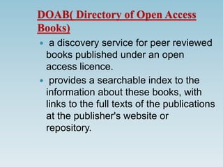 Open access resources | PPTX