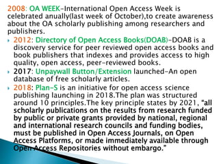 OPEN ACCESS RESOURCES.pptx | Desktop Publishing | Computer Software and ...