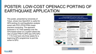 OpenACC Highlights: GTC Digital April 2020 | PPT