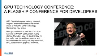 OpenACC Highlights: GTC Digital April 2020 | PPT