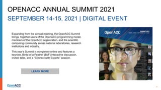OpenACC Monthly Highlights: August 2021 | PPT | Free Download