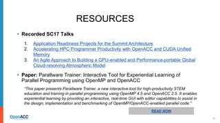OpenACC Monthly Highlights- December | PPT