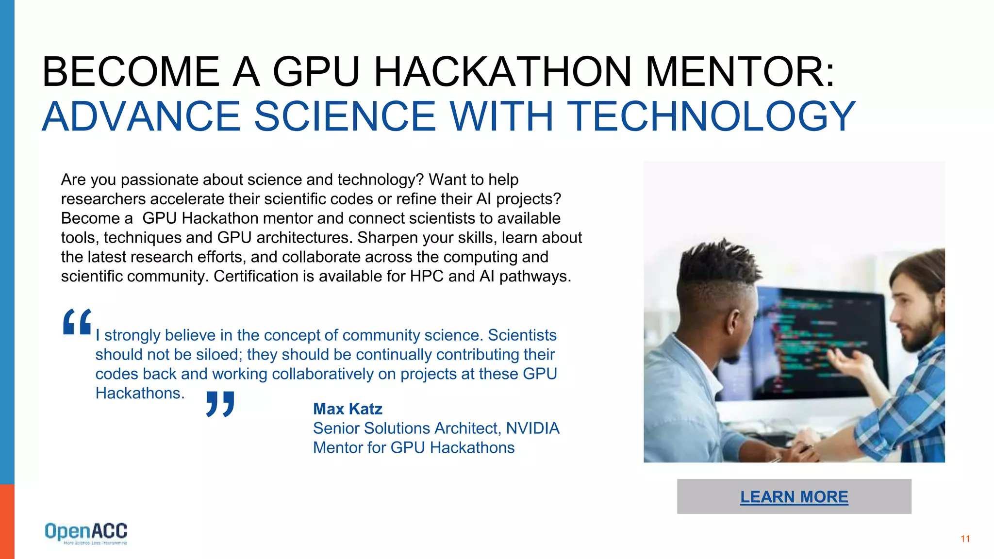 OpenACC Monthly Highlights: July 2021 | PPT