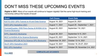OpenACC Monthly Highlights: July 2021 | PPT