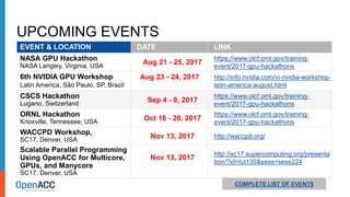 OpenACC Monthly Highlights | PPTX