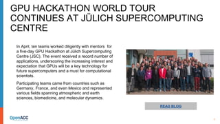 OpenACC Monthly Highlights: May 2019 | PPT