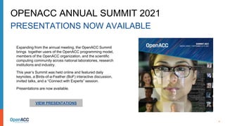 OpenACC Monthly Highlights: September 2021 | PPT