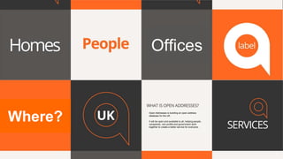 Open Addresses - Open Identity Exchange (OIX) workshop | PPTX
