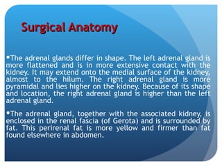 Open surgical Adrenalectomy for adrenal tumors the lect.ppt