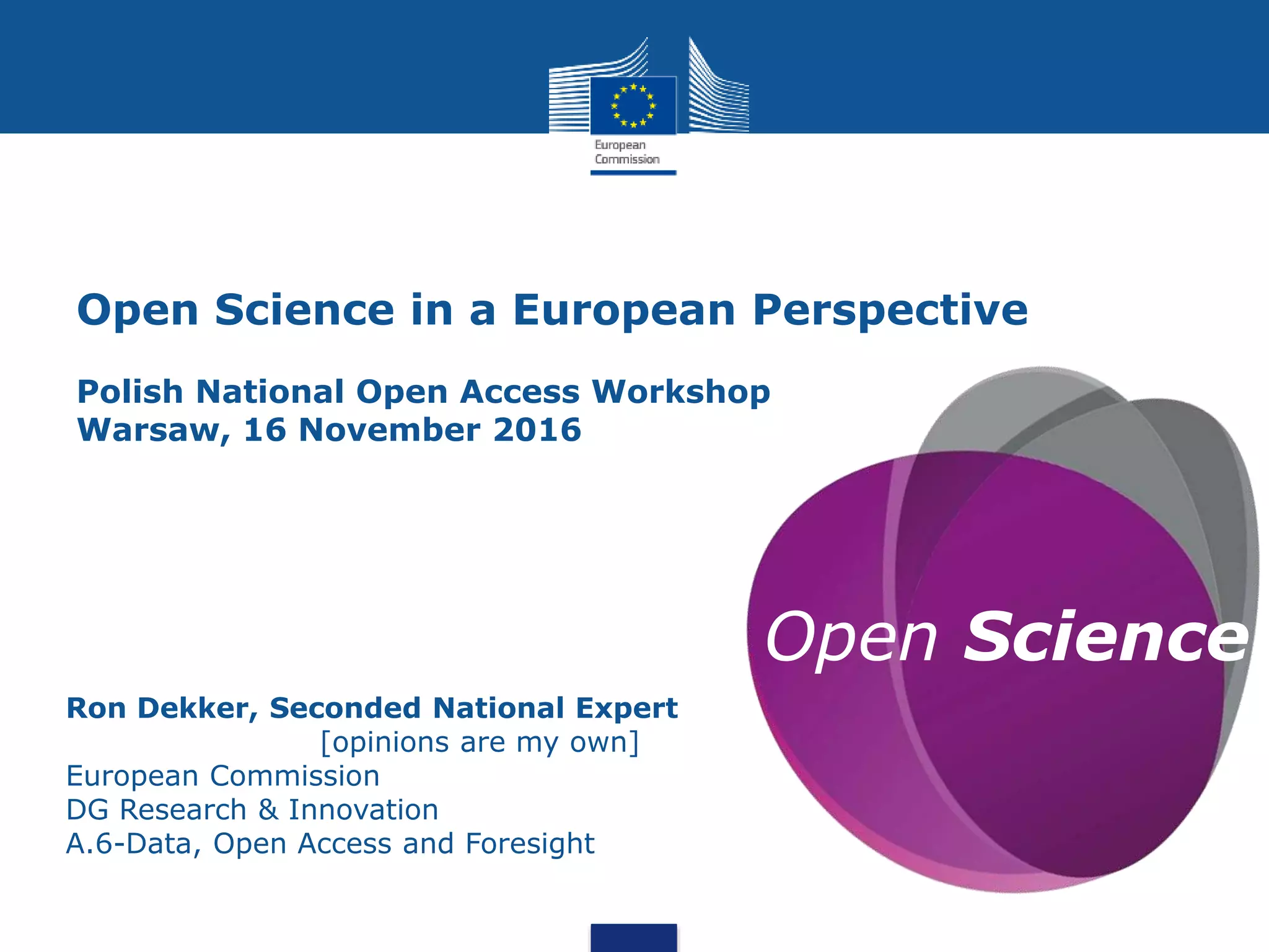 Open Science in a European Perspective | PPT