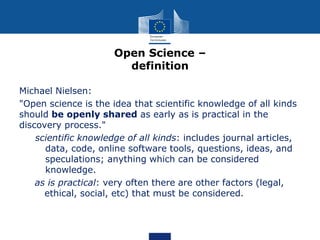 Open Science in a European Perspective | PPT