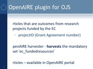 OJS journal's compliance with OpenAIRE | PPT