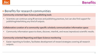 OpenAIRE-connect: Services for open science | PPT