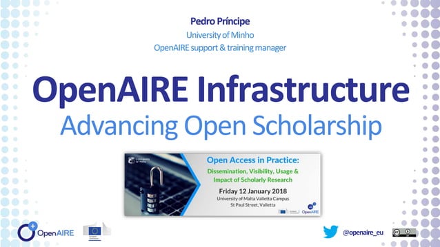 OpenAIRE infrastructure and Services (OpenAIRE Workshop Malta) | PPT