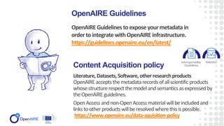 OpenAIRE provide dashboard #OpenAIREweek2020 | PPT
